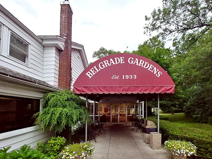 The iconic burgundy awning welcomes you like an old friend. Belgrade Gardens has been perfecting fried chicken while most restaurant trends have come and gone.