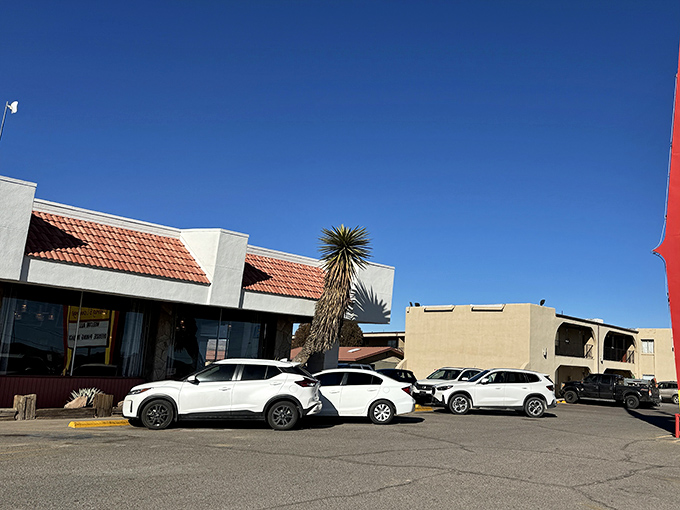 The unassuming exterior of El Camino Family Restaurant in Socorro might not stop traffic, but locals know this parking lot fills up faster than a swimming pool on the hottest day of summer.