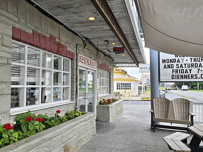 The unassuming exterior of Dienner's Country Restaurant hides culinary treasures within. Like finding a $20 bill in old jeans, but tastier.