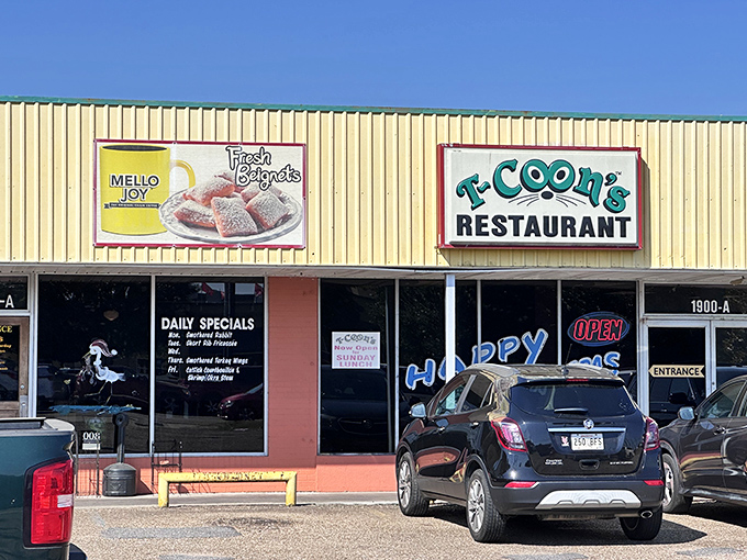 That yellow building isn't just cheerful &ndash; it's hiding Louisiana's best-kept beignet secret behind those windows.