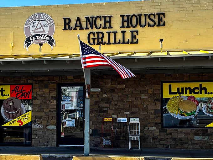 A yellow exterior welcomes you to this unassuming treasure, where culinary magic happens behind a modest fa&ccedil;ade.