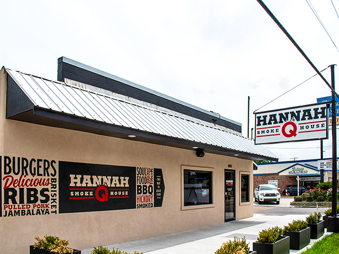 The unassuming exterior of Hannah Q Smokehouse proves once again that the best BBQ joints don't need fancy facades&mdash;just heavenly aromas that beckon from blocks away.