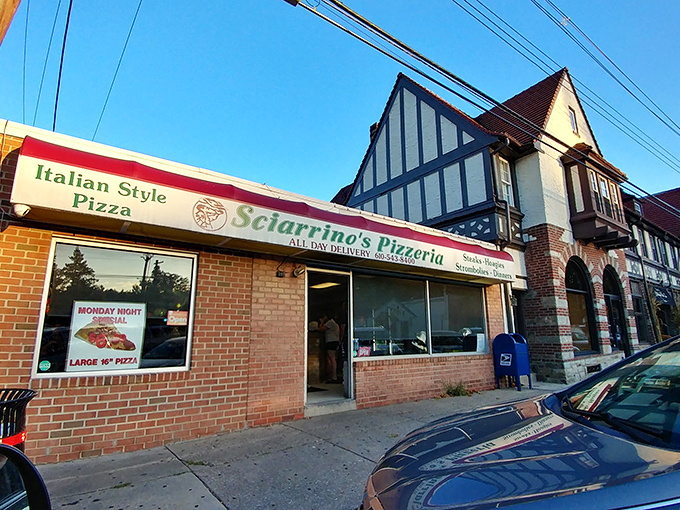 Step inside this cozy corner spot where memories are made one slice at a time.