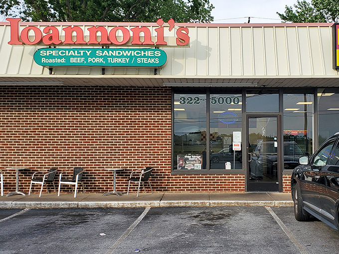 The bold red signage of Ioannoni's beckons sandwich lovers like a lighthouse guiding hungry sailors to shore. Delaware's unassuming temple of cheesesteak perfection.