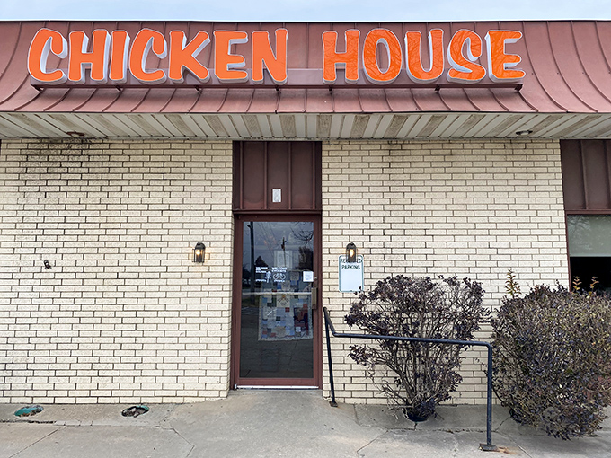 That bright orange sign against the Kansas sky says it all &ndash; this isn't about pretense, it's about chicken perfection that's worth crossing county lines for.