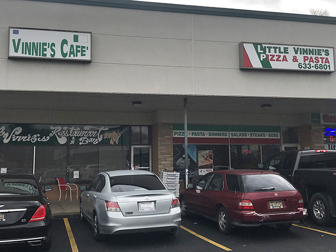 Two neighboring culinary worlds under one roof &ndash; Vinnie's Cafe and Little Vinnie's Pizza & Pasta stand ready for hungry explorers.