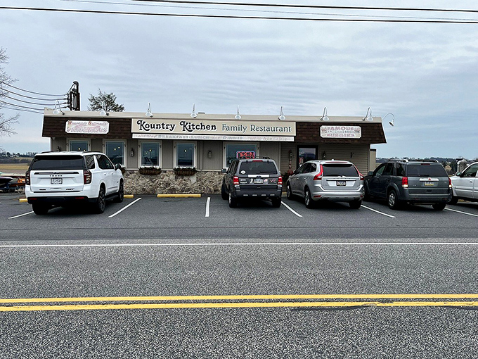 Where Pennsylvania farmland meets comfort food heaven &ndash; Kountry Kitchen's roadside presence promises delicious respite from life's hustle.