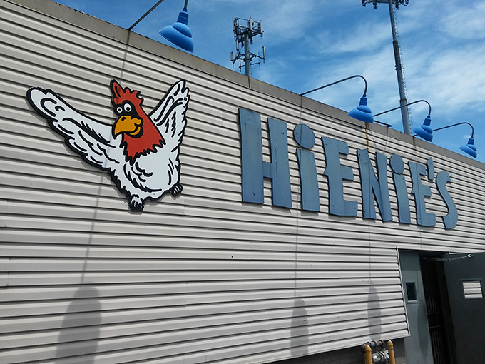 That iconic chicken mascot says it all &ndash; Hienie's doesn't need fancy architecture when what's inside is this legendary. Simple exterior, extraordinary chicken.