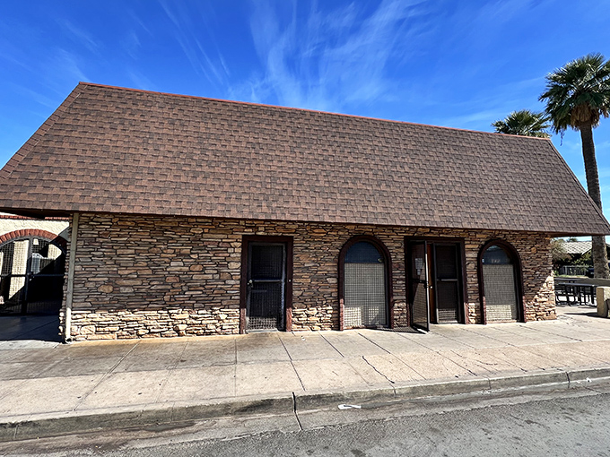 Stone walls that have witnessed decades of burrito pilgrimages. This unassuming fortress of flavor stands like a delicious secret hiding in plain sight.