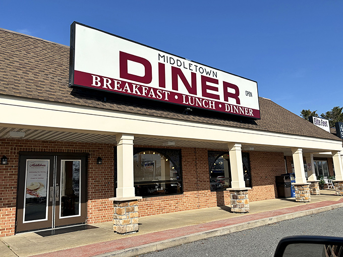 This unassuming brick facade holds breakfast secrets that would make your grandmother weep with pride.