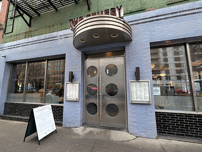 Those porthole doors aren't just for submarines! Remedy's distinctive entrance invites you into a world where breakfast is always the right answer.