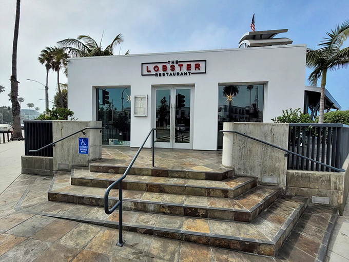 The unassuming white exterior of The Lobster belies the culinary treasures within, like finding a pearl in the most ordinary-looking oyster.