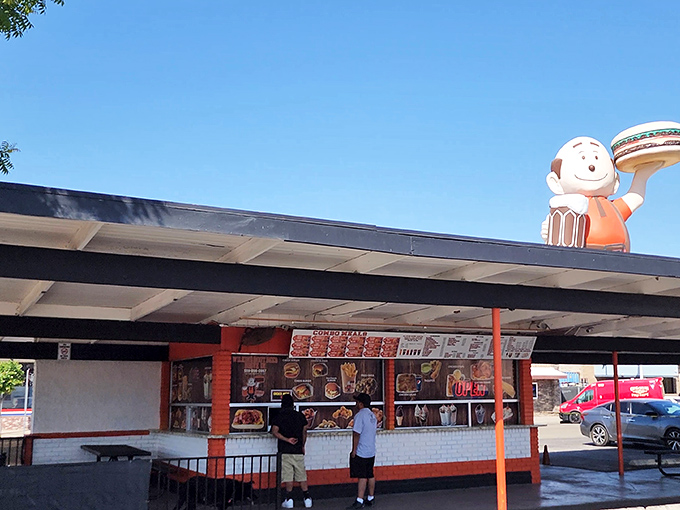 Wilkin's orange and white exterior isn't trying to be retro-cool &ndash; it's the real deal, a time capsule of American roadside dining glory.