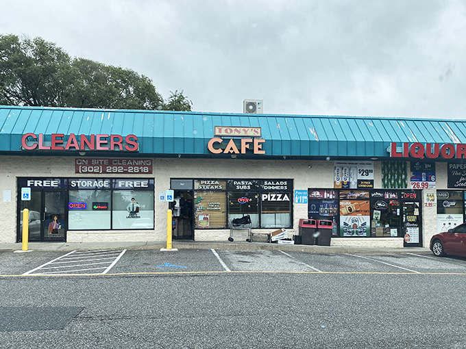 Tony's Cafe nestles between a cleaner and liquor store, proving the best Italian treasures are often hidden in plain sight.