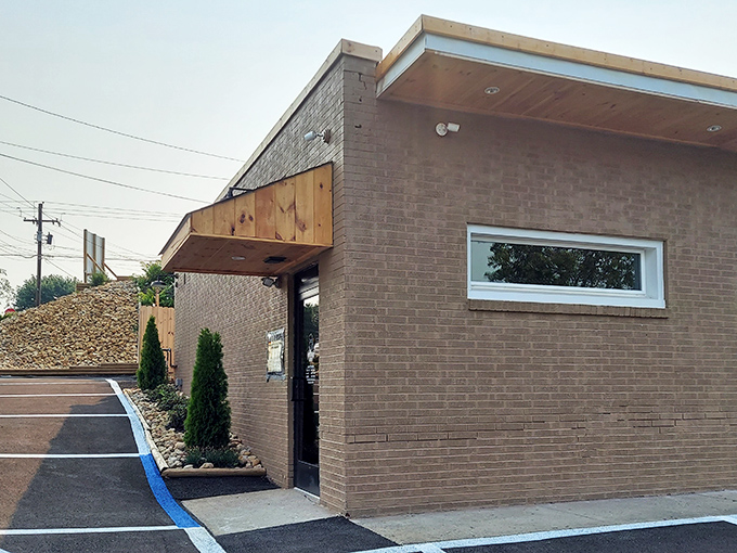 The unassuming brick exterior of Roosters Roost proves once again that culinary treasures often hide in plain sight. Pennsylvania's sandwich paradise awaits behind these doors.