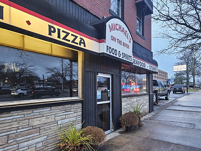 Don't judge this culinary book by its cover. Behind this unassuming brick facade lies one of Michigan's best-kept prime rib secrets.