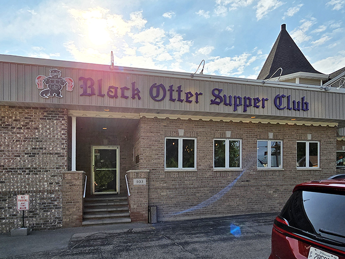 Bathed in golden sunset light, this unassuming brick building houses more culinary treasures than most fancy downtown establishments could dream of.