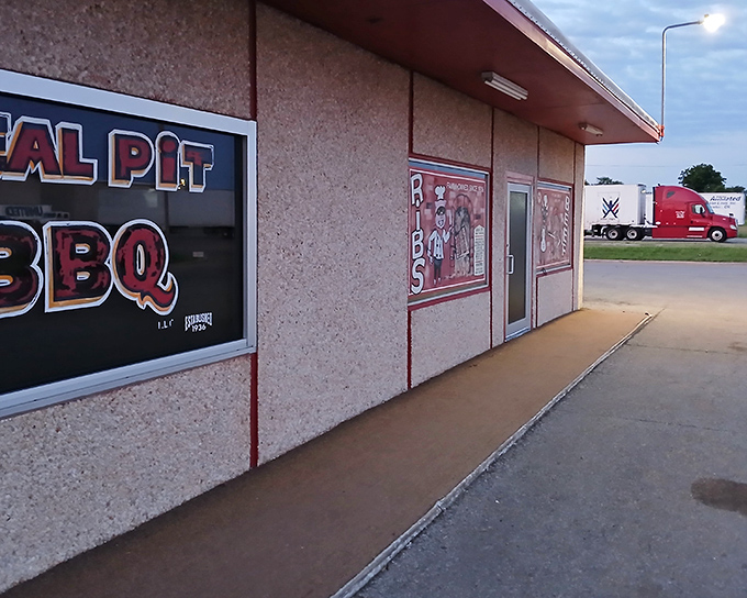 The unassuming exterior of barbecue greatness. Like finding a platinum record in a dusty vinyl bin, this Lawton landmark lets the smoke signals do the talking.
