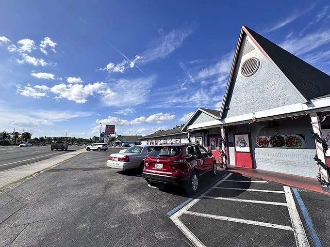 Step right up to diner heaven, complete with that classic awning that promises good times inside.