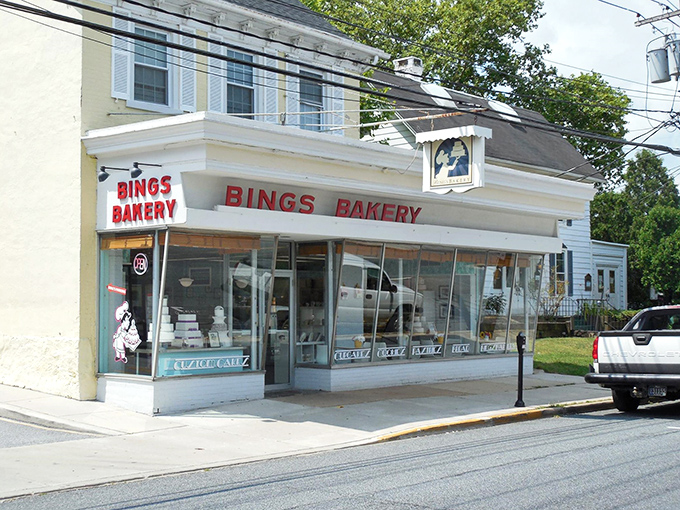 The iconic red lettering of Bing's Bakery has been calling to sweet-toothed Delawareans for generations. A humble storefront hiding extraordinary treasures within.