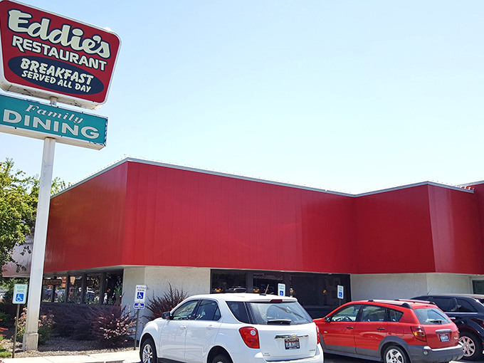 The iconic Eddie's sign has guided hungry Boiseans to breakfast bliss for years &ndash; like a neon North Star for those seeking pancake paradise.