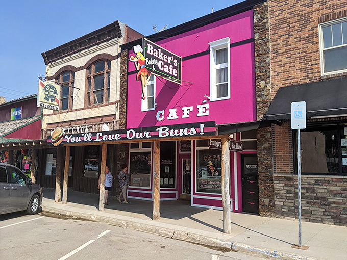 "You'll Love Our Buns!" isn't just a cheeky slogan&mdash;it's a promise this charming pink cafe delivers on daily.
