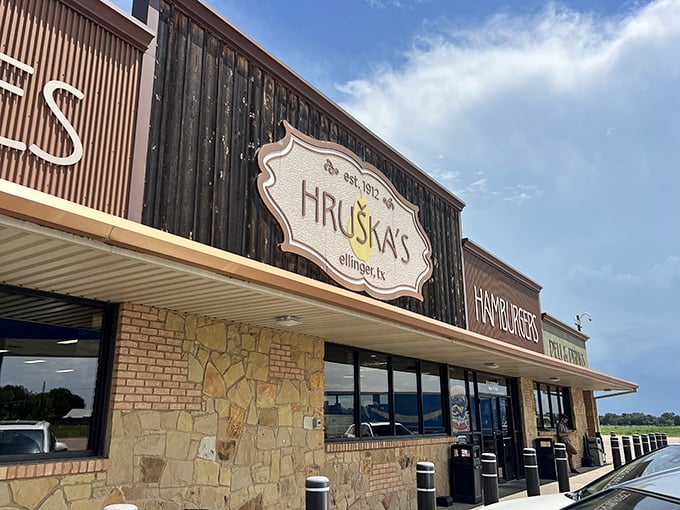 A closer look at the rustic fa&ccedil;ade reveals Hru&scaron;ka's true identity &ndash; part filling station, part culinary time machine to old-world Czech delights.