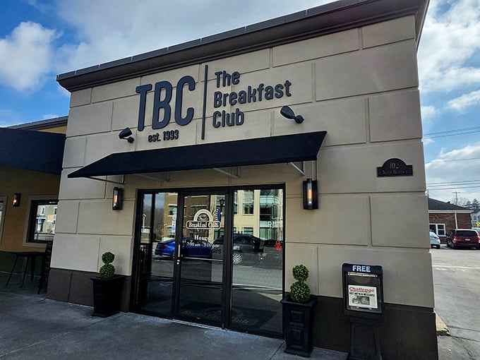 The unassuming exterior of The Breakfast Club belies the culinary treasures within. Like finding a Broadway show in a small-town theater.