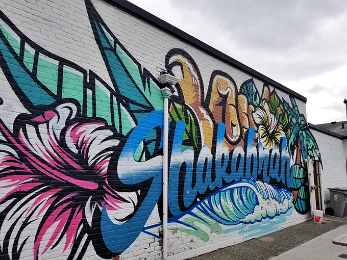 The vibrant mural outside Shakabrah tells you everything: this place brings the same colorful punch to breakfast that it does to its exterior walls.