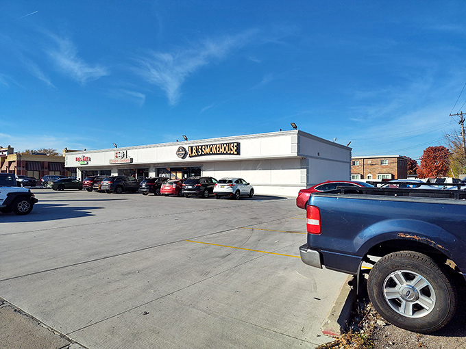 A.B.'s Smokehouse sits unassumingly in this Dearborn Heights strip mall, proving once again that extraordinary barbecue often hides in ordinary places.