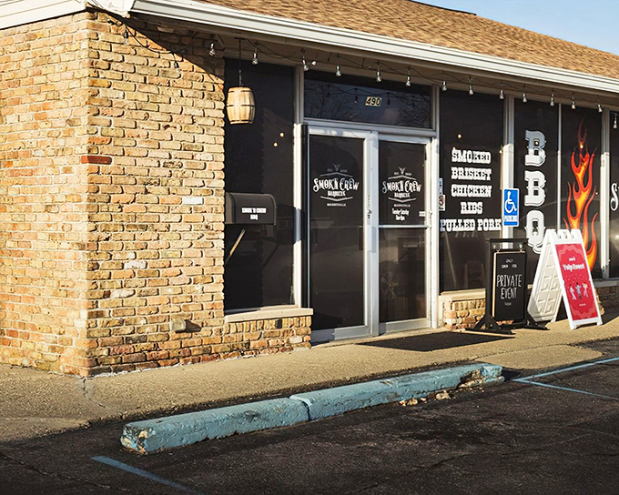 A humble exterior that doesn't need to shout about what's inside&mdash;the aroma of slow-smoked meats does all the talking necessary.