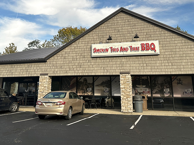Daylight reveals the modest charm of this Florence favorite, where BBQ magic happens without fanfare or fuss&mdash;just serious smoking skills.