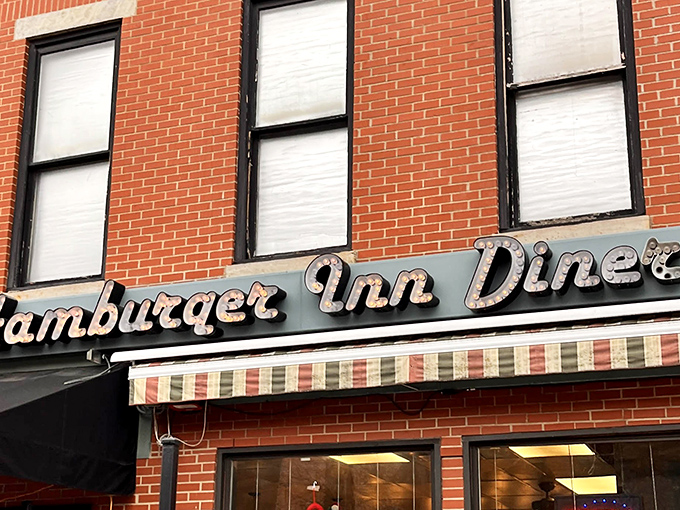 That vintage neon sign isn't just advertising &ndash; it's a beacon of hope for the burger-obsessed wandering through downtown Delaware, Ohio.