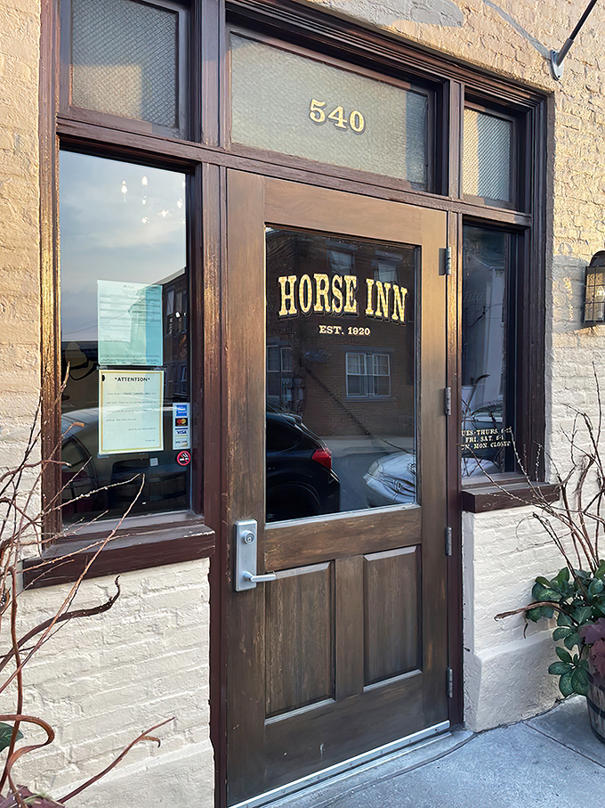 That golden-lettered entrance whispers promises of comfort food that your grandmother would approve of.