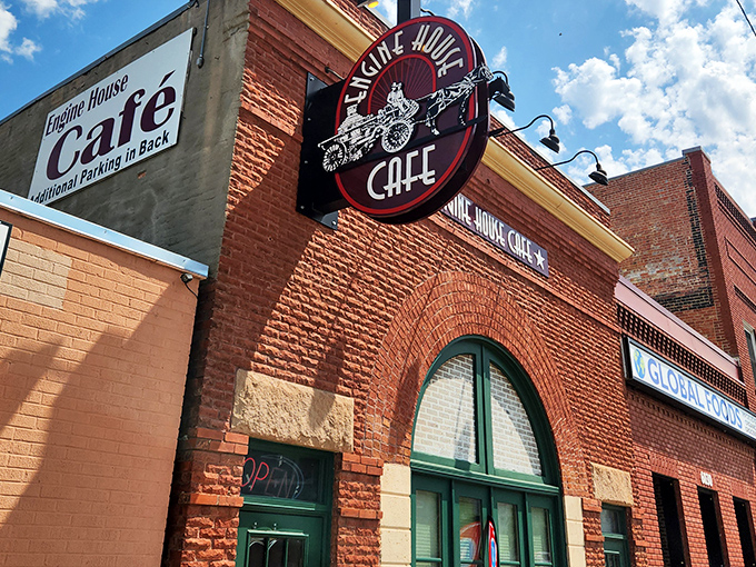 This historic brick beauty once housed heroes fighting fires, now it fuels Lincoln's breakfast warriors with legendary hashbrowns.
