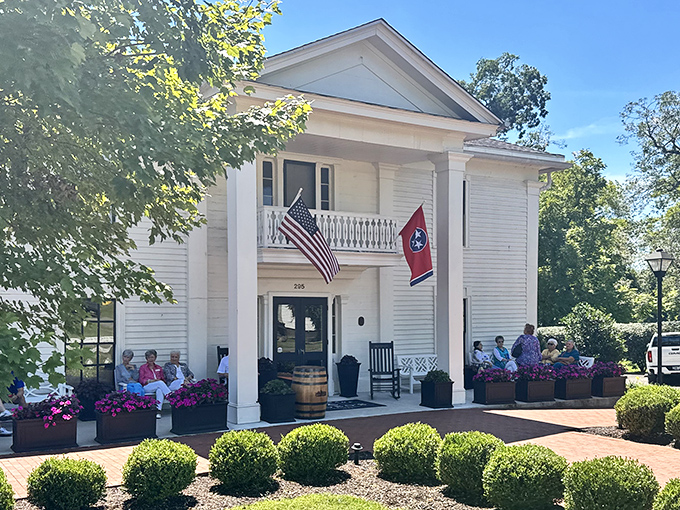 The stately white colonial fa&ccedil;ade of Miss Mary Bobo's stands like Southern hospitality made architectural&mdash;complete with rocking chairs that practically whisper "stay awhile."