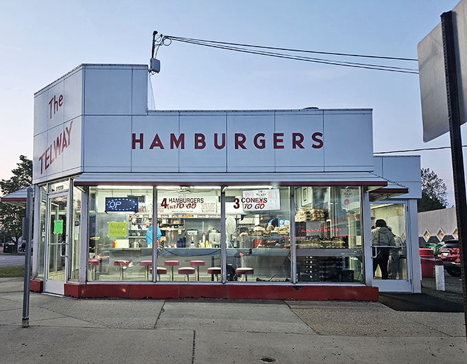 The gleaming white box of The Telway stands like a beacon of burger hope on the corner of 11 Mile and John R in Madison Heights.