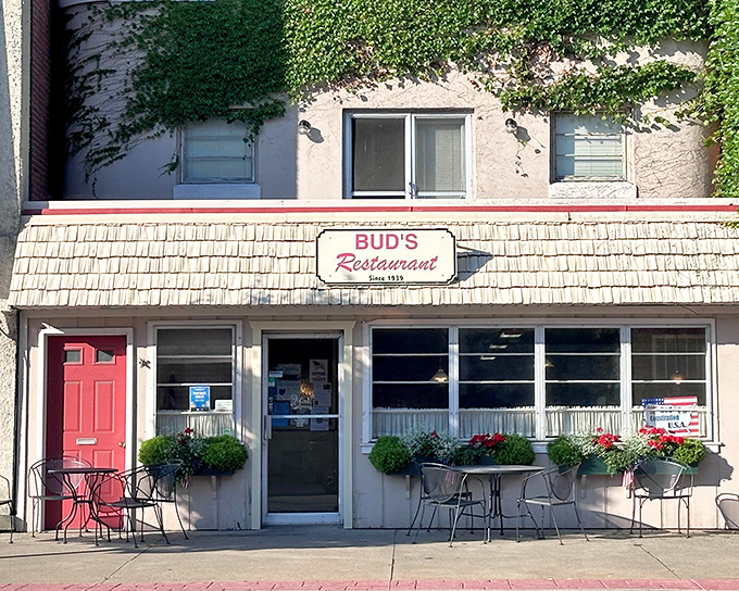 The unassuming facade of Bud's Restaurant in Defiance hides culinary treasures that locals have cherished since 1939. Small-town magic at its finest.
