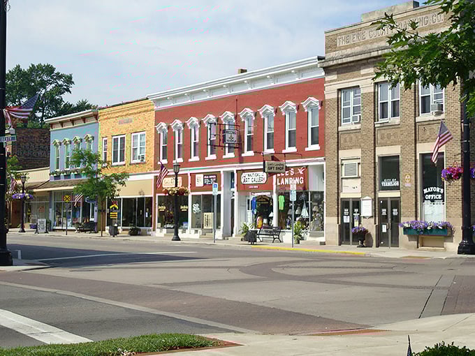Liberty Avenue&rsquo;s colorful storefronts look like something straight out of a Norman Rockwell painting&mdash;small-town America with a breezy lakeside twist.