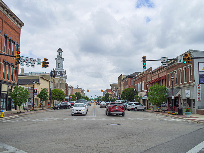 Downtown Greenville beckons with its historic charm, where the courthouse clock tower stands sentinel over streets that remember simpler, more affordable times.