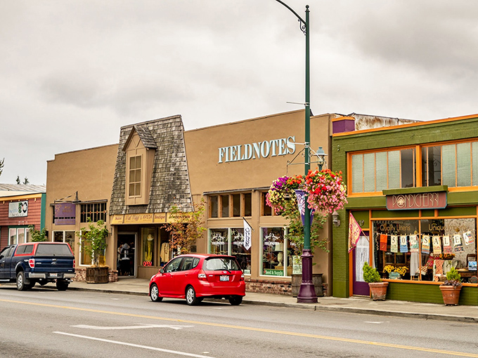 Stroll through downtown Sequim, where cozy shops, colorful flowers, and a peaceful pace make every visit feel like a step into small-town bliss.