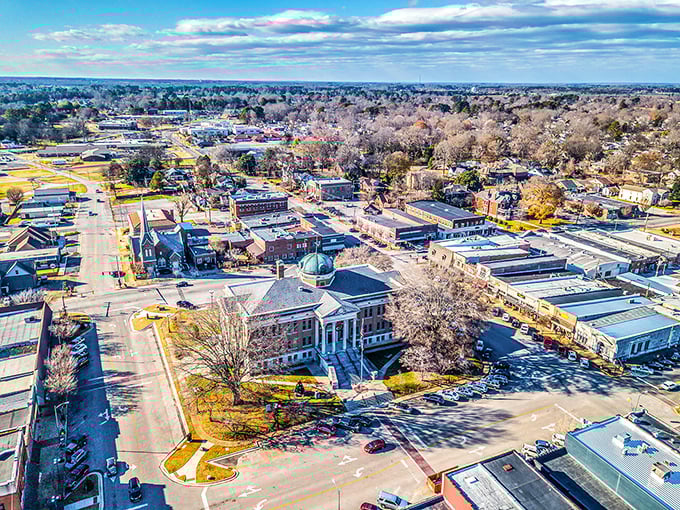 Athens from above looks like a perfectly arranged model town &ndash; the kind where you'd expect to find Mr. Rogers as your neighbor.