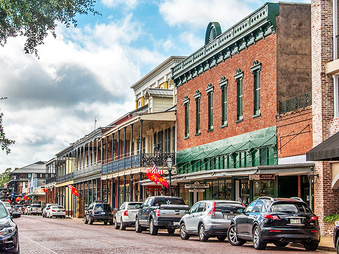 Brick-lined streets and historic storefronts create Natchitoches' postcard-perfect downtown, where retirement dollars stretch as far as the Louisiana sky.