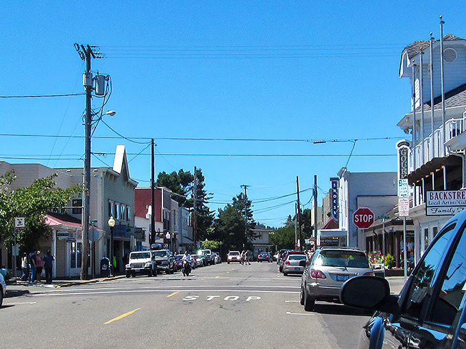 Downtown Florence on a perfect blue-sky day, where small-town charm meets coastal living without the big-city price tag