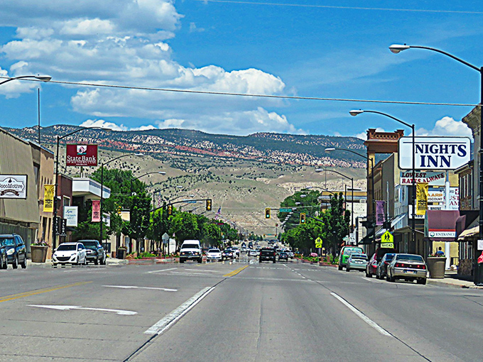 Main Street stretches toward mountain vistas that seem to say, "Slow down, friend &ndash; the scenery isn't going anywhere." Pure small-town magic. 