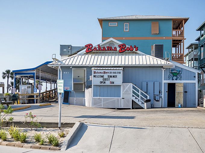 That cheerful blue exterior isn't just a building&mdash;it's a beacon calling every seafood lover within a fifty-mile radius to paradise.