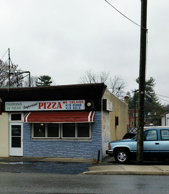From this angle, you can see why Imperial Pizza has become a neighborhood fixture&mdash;unassuming, reliable, and perfectly at home in suburban Pennsylvania.
