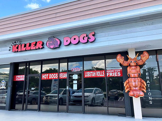 The modest storefront of Gourmet Killer Dogs in Delray Beach hints at big, bold flavors inside&mdash;proof that delicious discoveries often hide in plain sight.
