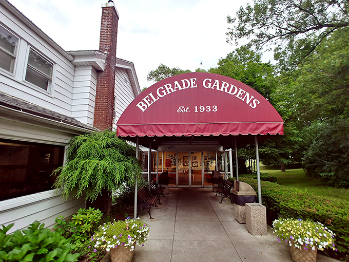 Barberton&rsquo;s Belgrade Gardens has been rocking that red awning since 1933&mdash;proof that some local favorites never go out of style.