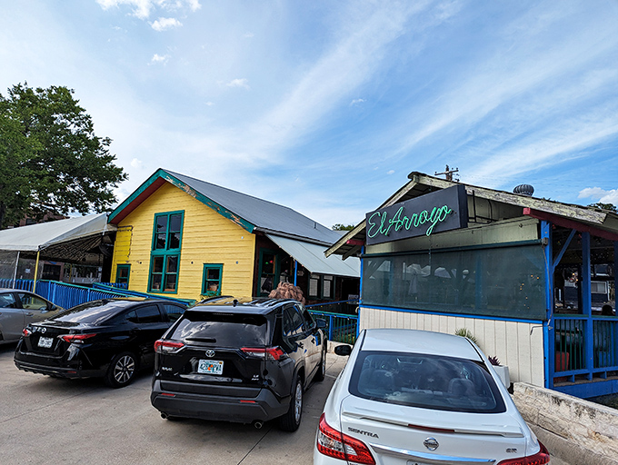 El Arroyo's sunshine-yellow exterior isn't just a building&mdash;it's Austin's most colorful invitation to come in and stay awhile.